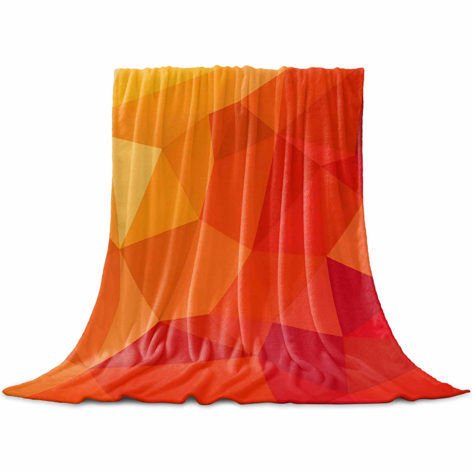 Flannel Throw Blanket for Couch Sofa Bed,Abstract Geometric Mosaic ...