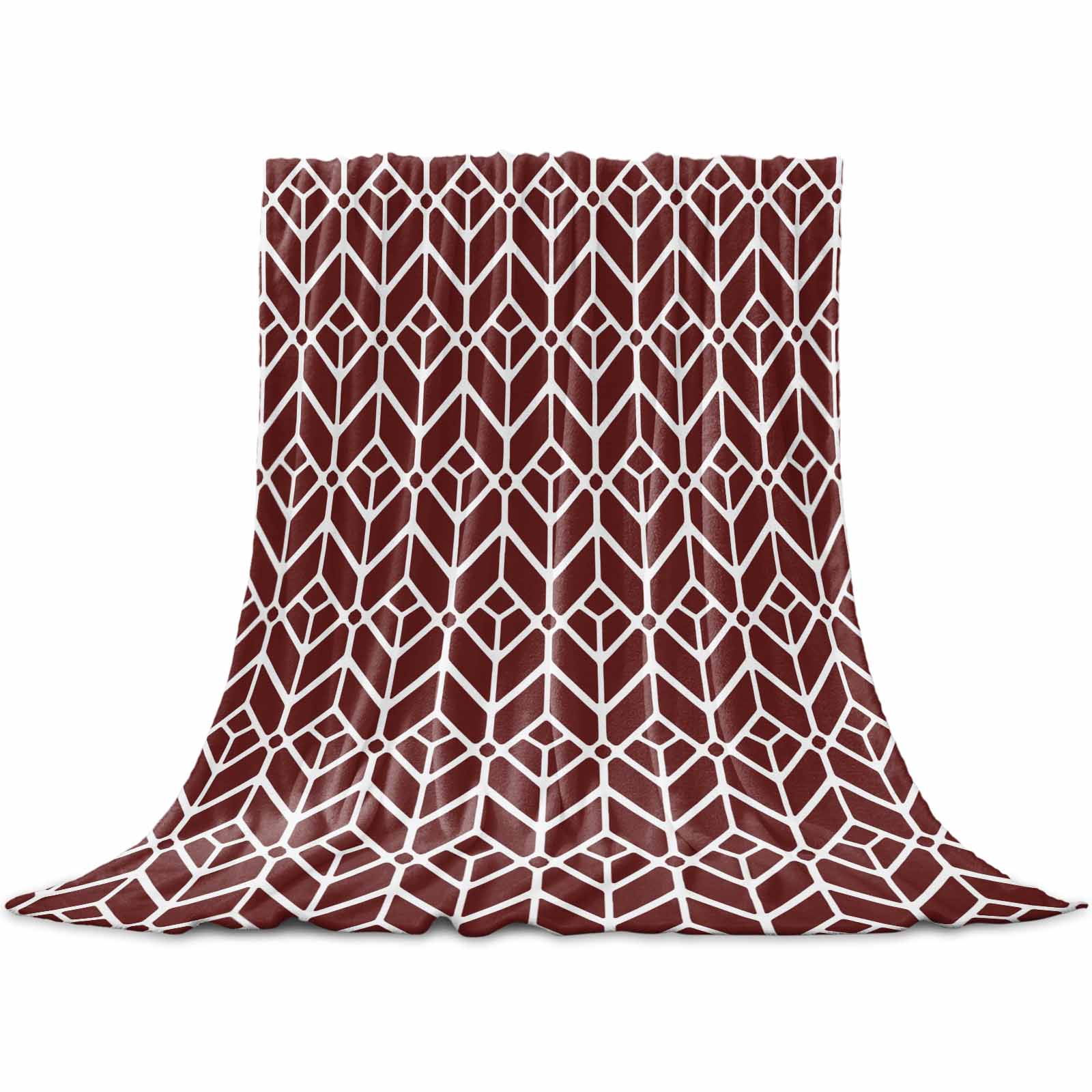 Flannel Throw Blanket for Couch Sofa Bed,Modern Minimalist Line Theme ...