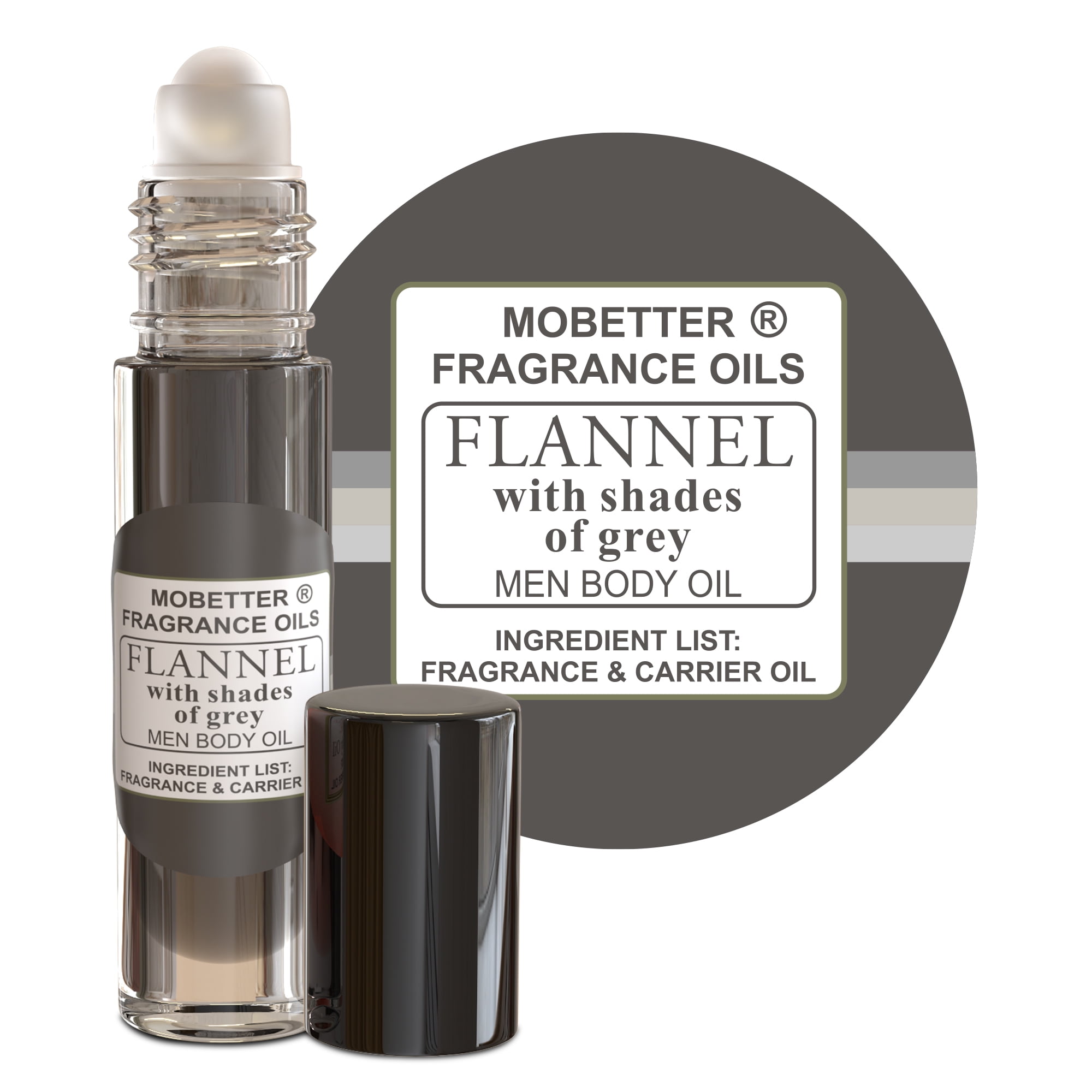 Flannel With Shades of Grey Men Fragrance Body Oil - Walmart.com