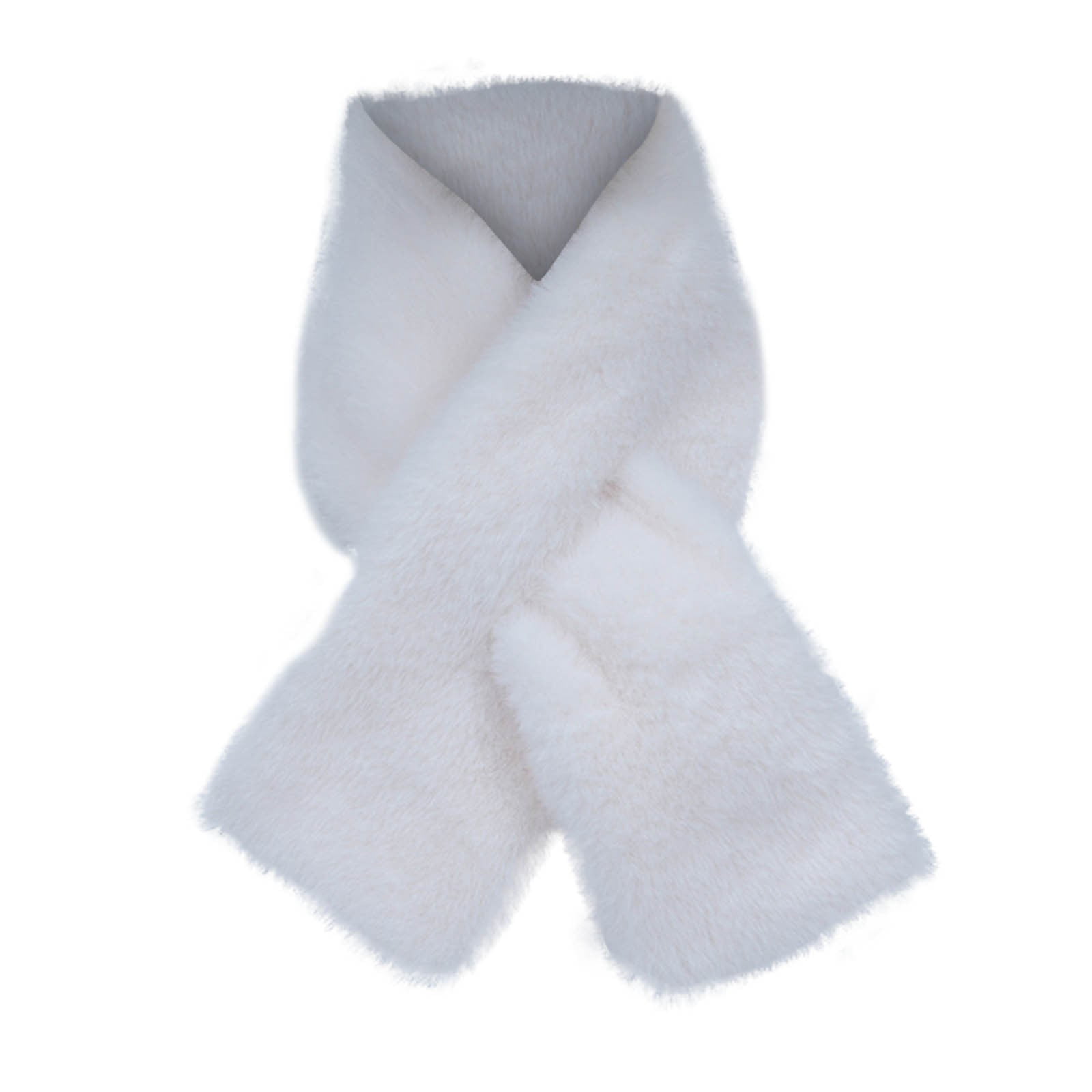 Flannels Solid Color Warm Scarf with Thick Thickness Fluffy Shaggy ...