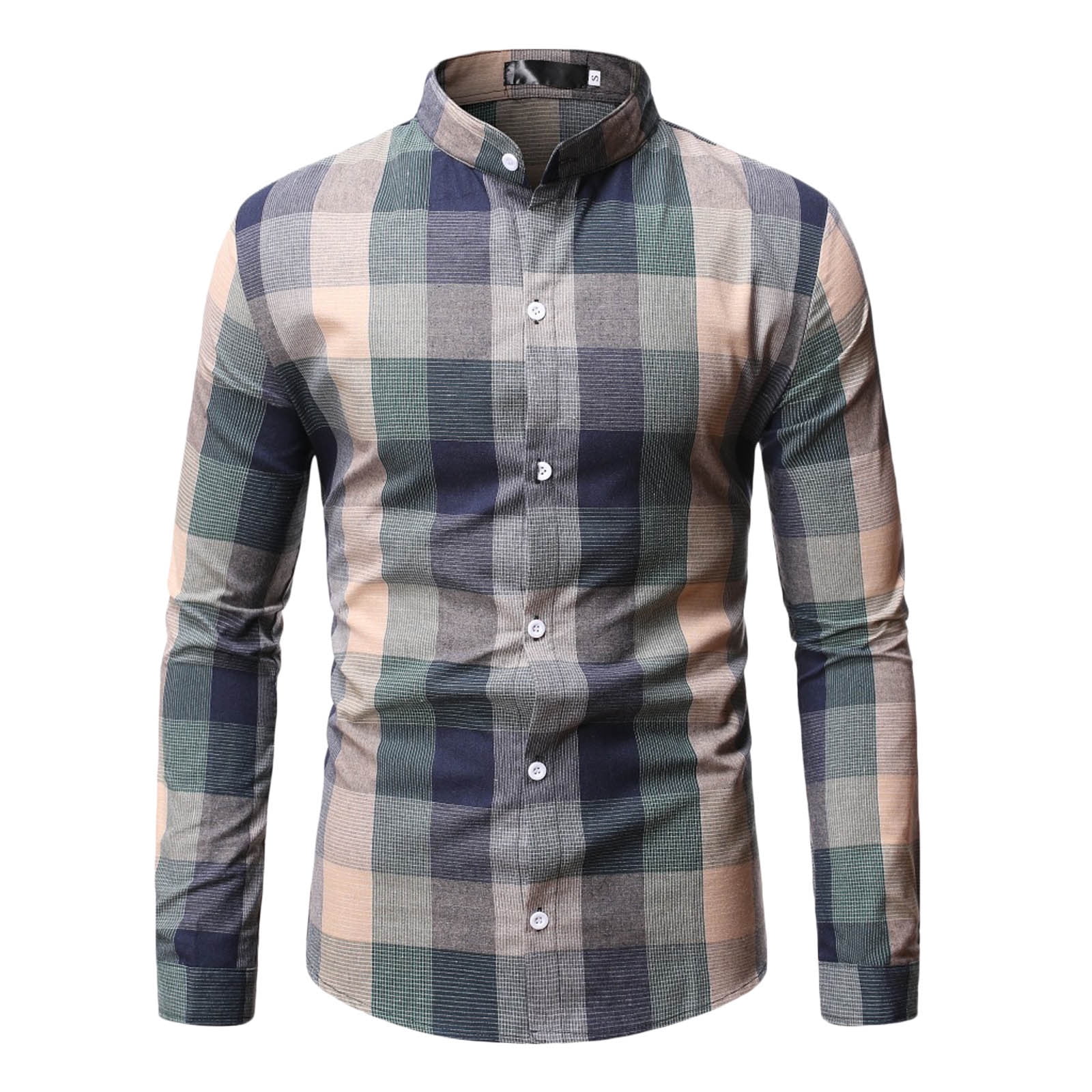 Flannels for Men,Men's Regular Fit Flannel Plaid Shirts, Casual Classic ...
