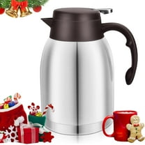 Leyeet 68 Oz Stainless Steel Coffee Thermal Carafe/Double Walled Vacuum Thermos Insulated / 12 ...