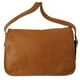 Flap-Over Leather Handbag - Walmart.com