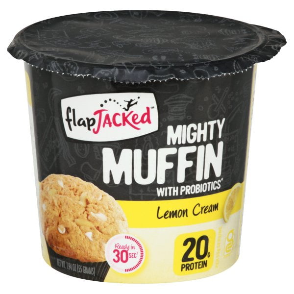 FlapJacked Mighty Muffin, Lemon Cream, 20g Protein, 1.94oz - Walmart.com