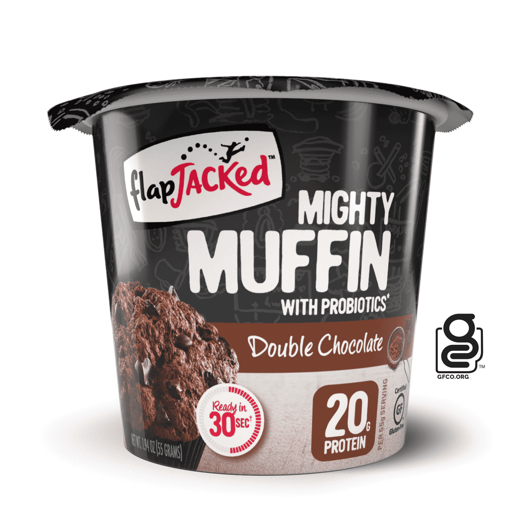 FlapJacked Mighty Muffins with Probiotics Flavors: Double Chocolate ...