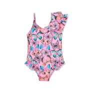 Dolfin Uglies Girls Keyhole Racerback One Piece in Cotton Candy, Size ...