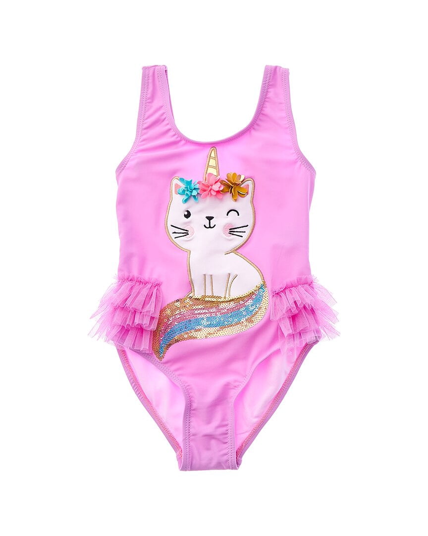 Flapdoodles girls Caticorn Applique One-Piece, 5, Purple - Walmart.com