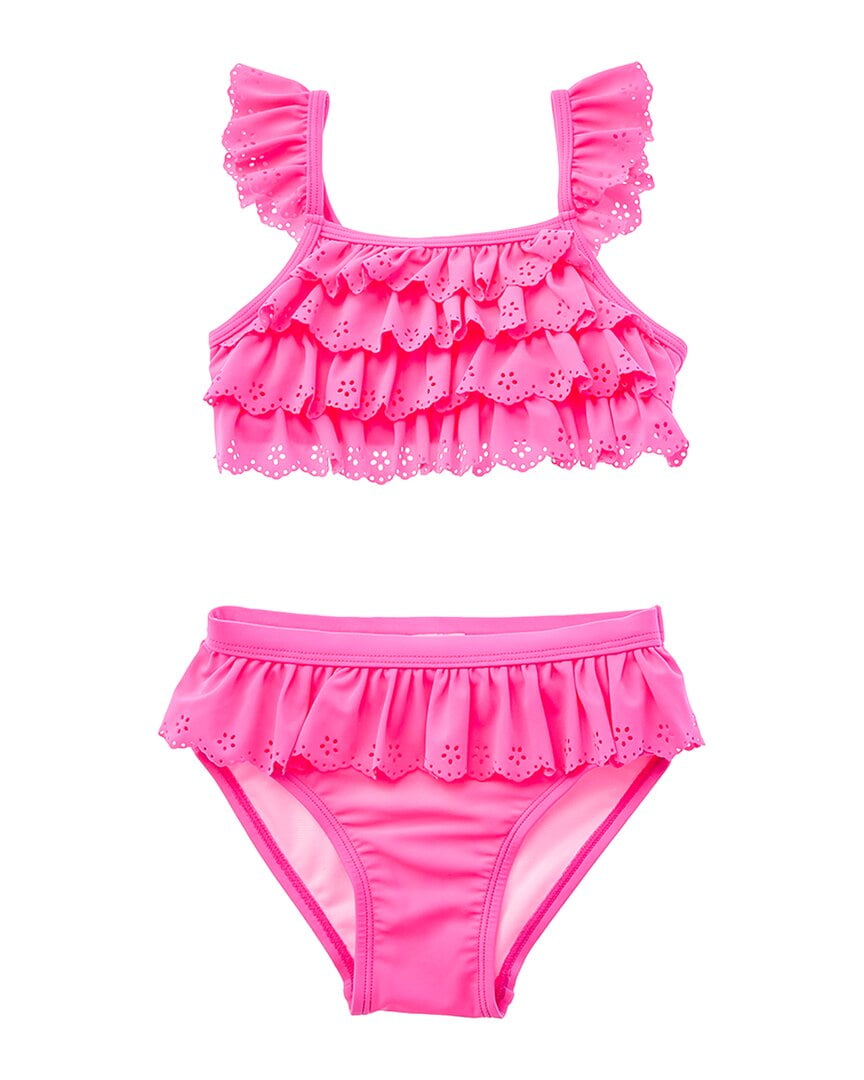 Flapdoodles girls Eyelet 2pc Swim Set, 6X, Pink - Walmart.com