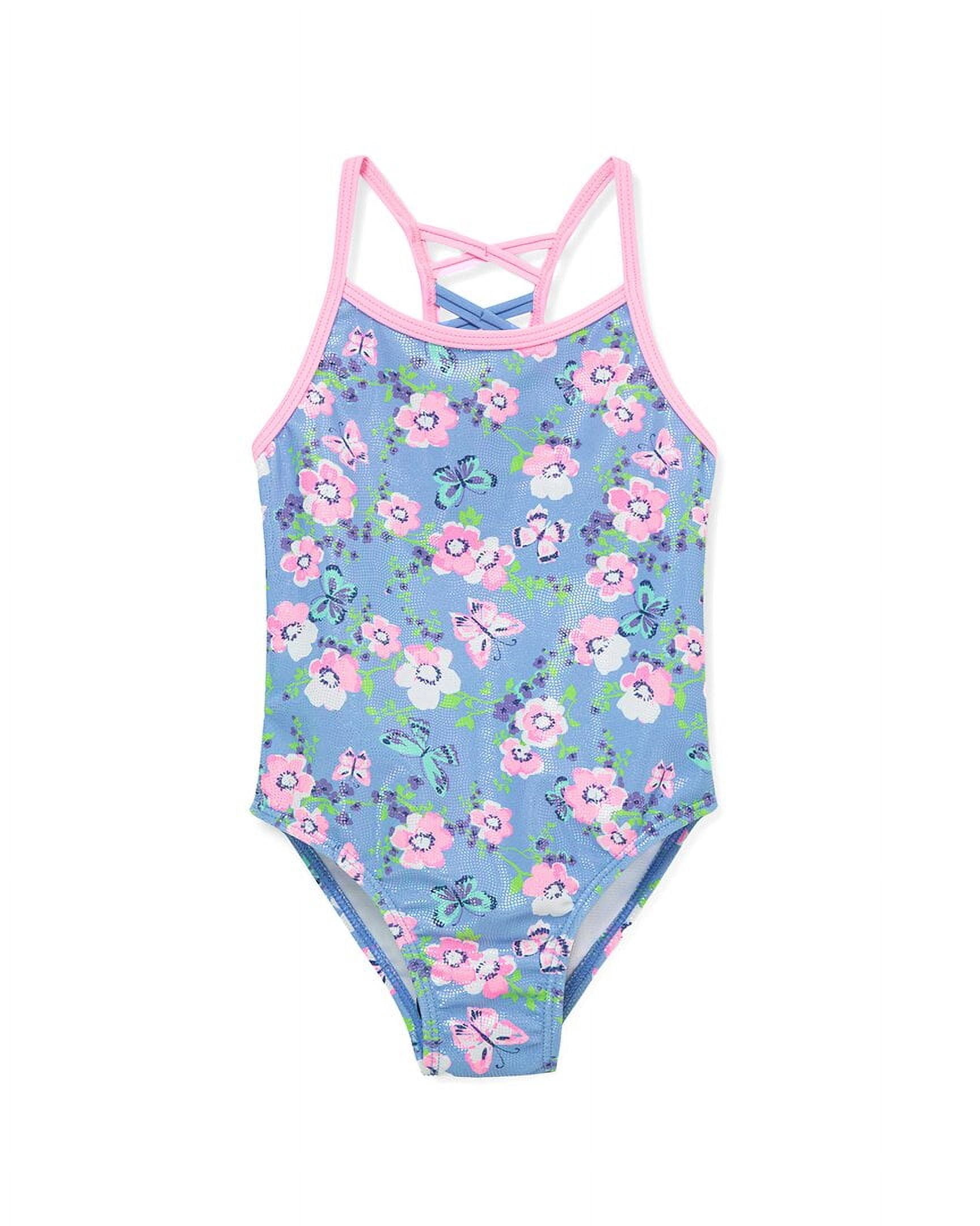 Flapdoodles girls Foil Overlay Swimsuit, 2T - Walmart.com