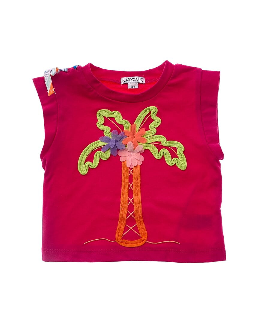 Flapdoodles girls Shoulder Bow Tee, 2T, Pink - Walmart.com