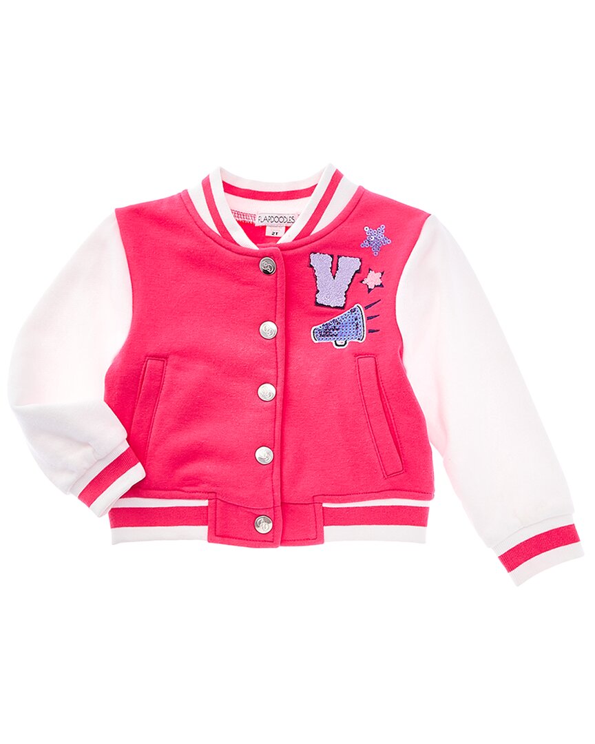 Flapdoodles girls Varsity Bomber Jacket, 4, Pink - Walmart.com