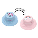 FlapjackKids' Baby/Kids Reversible Sun Hat - Rainbow | Unicorn (6m - 6y ...