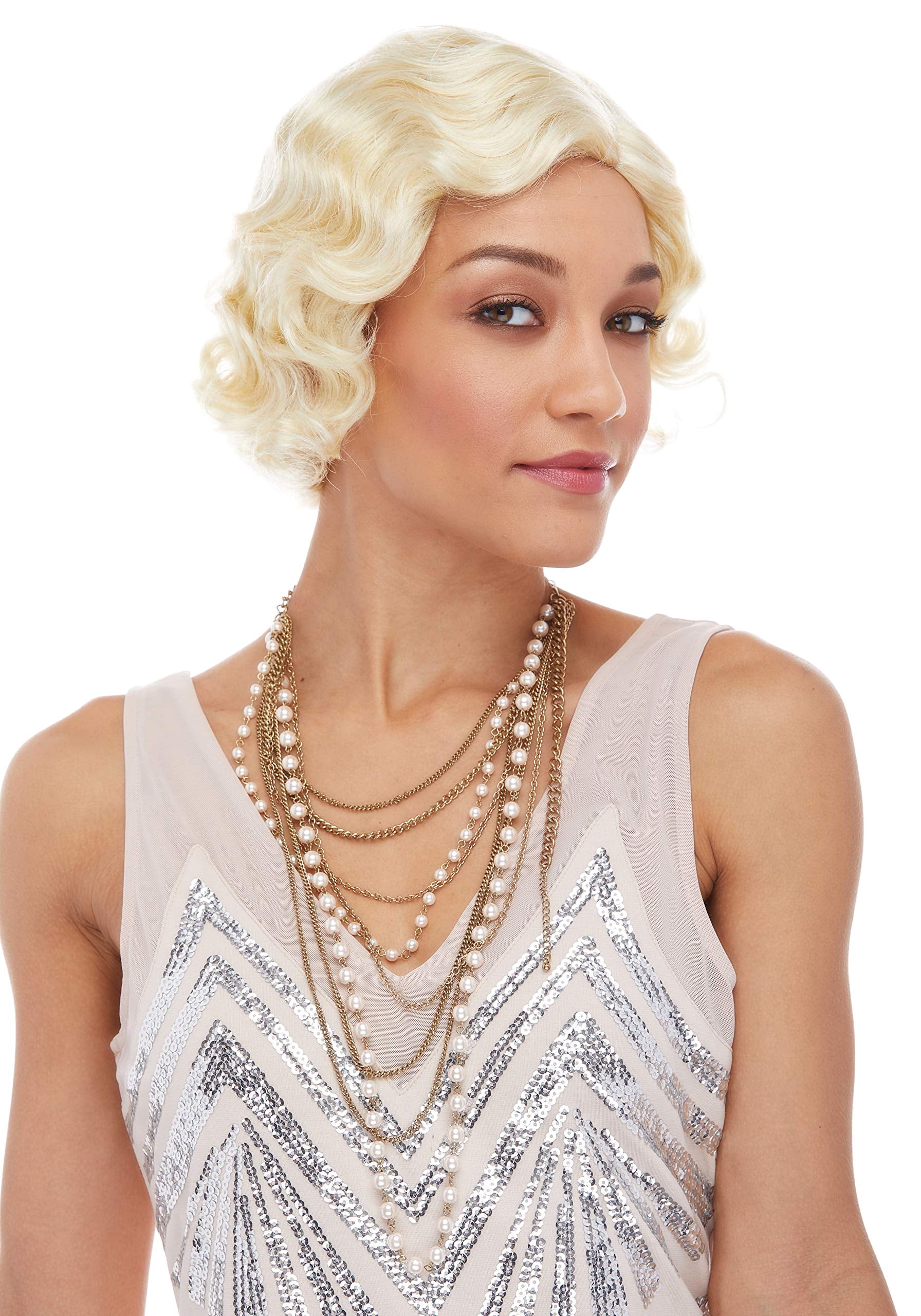 Flapper 20s Wigs Color Blonde - Sepia Wigs 1920s Chicago Theater Dancer ...
