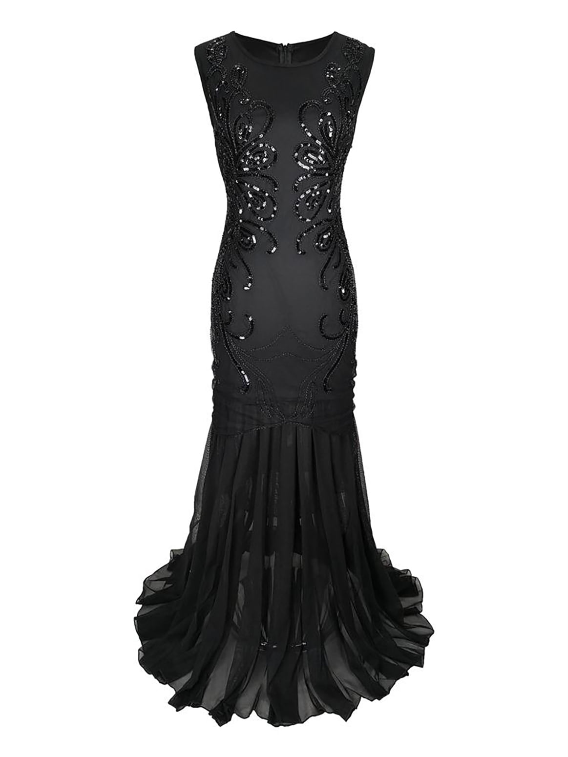 Flapper Bridal Shower Dress Women'S Evening Dress 1920S Sequin Deco ...