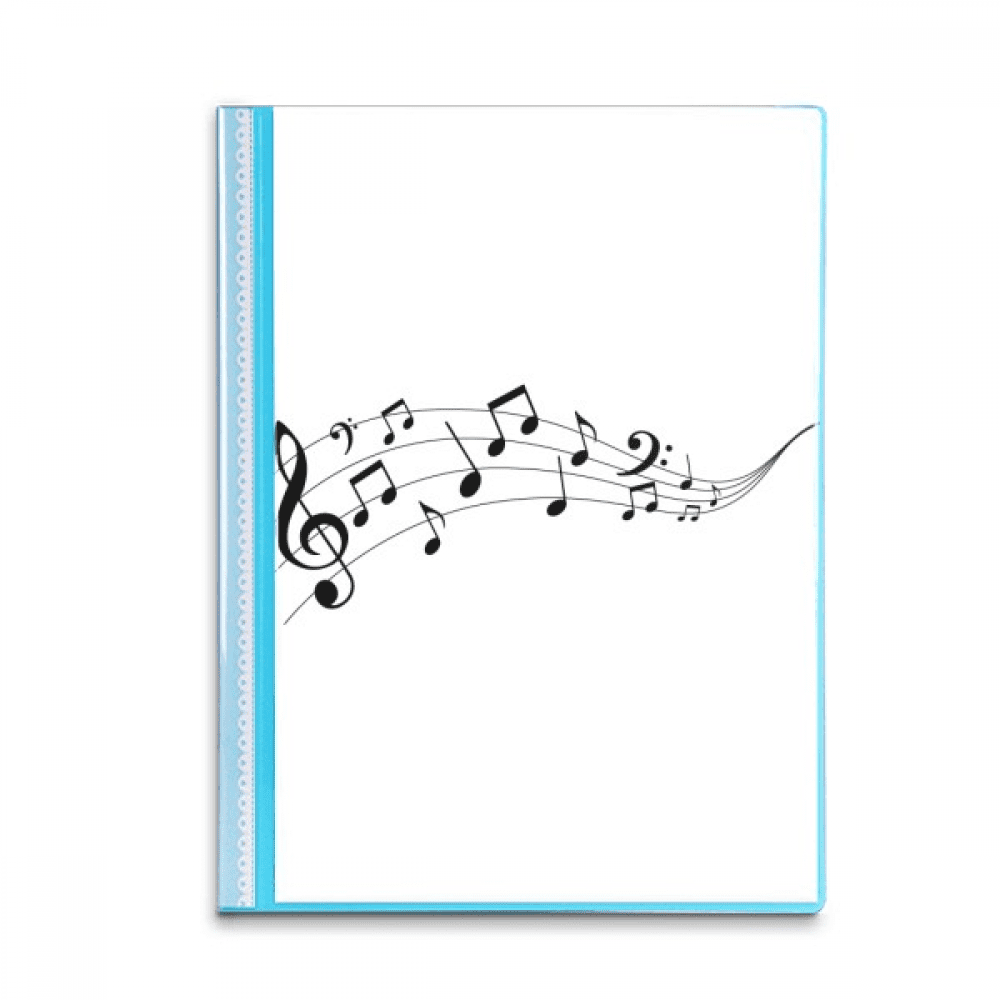 Flappg Music 5-le Staff Art Deco Fashion Book Sheet Protectors ...