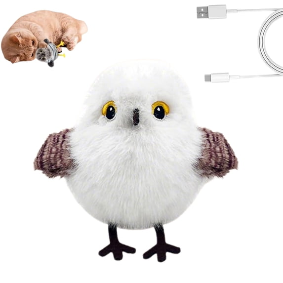 Flapping Bird Cat Toy, 2026 Upgraded Interactive Flying Chirping Bird ...