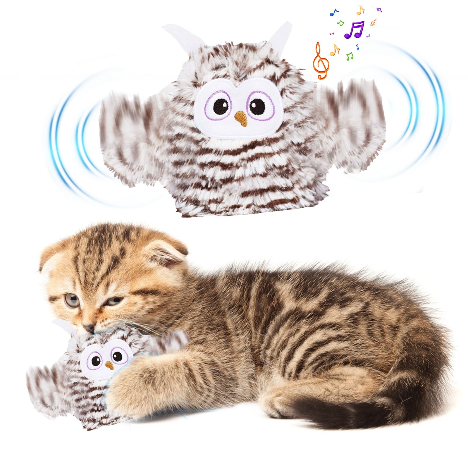 Flappy Bird Cat Toy For Indoor Cats, Rechargeable Lifelike Interactive ...