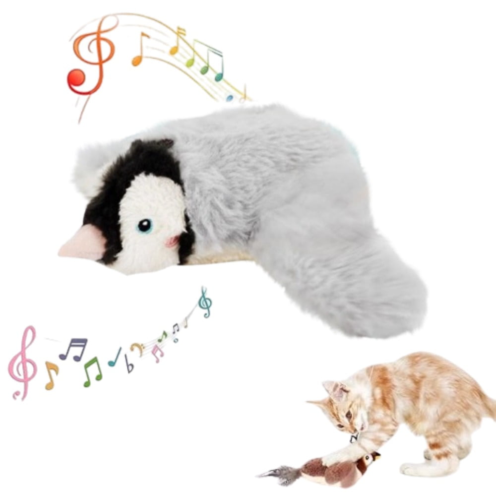 Flappy Chase Interactive Cat Toy, Chirping Bird Cat Toy Flapping Wings ...