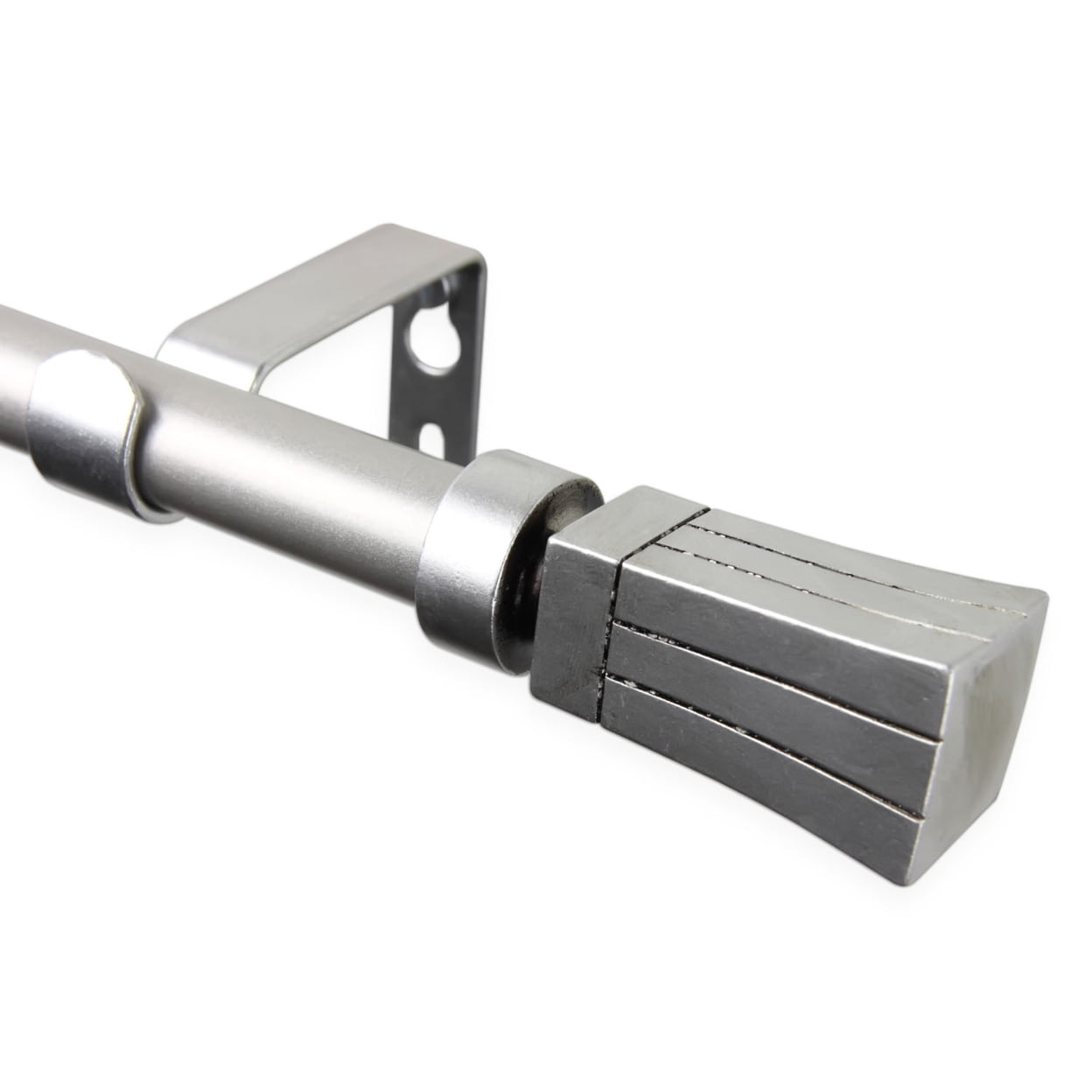 Flare Curtain Rod 48-84 inch - Satin Nickel - Walmart.com