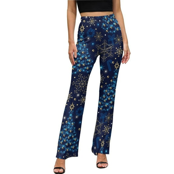 Flare Leggings for Women - Christmas Tree Leggings Womens Pants High ...