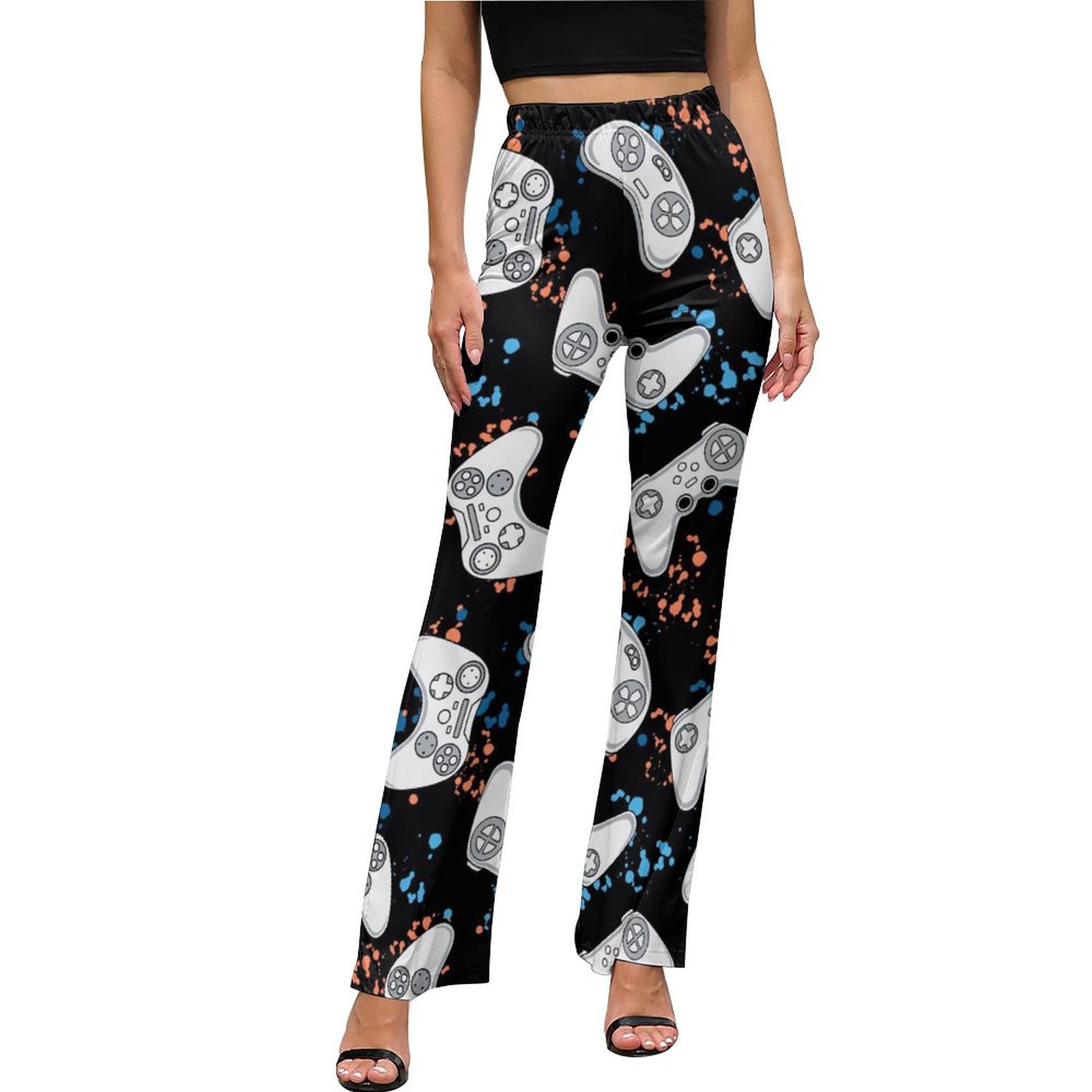 Flare Leggings for Women,Game High Waisted Yoga Pants with Tummy ...