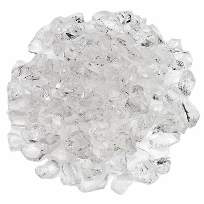 Flare MEDIA-FG-ICE 0.5 in. Reflective Ice Fire Glass - Walmart.com