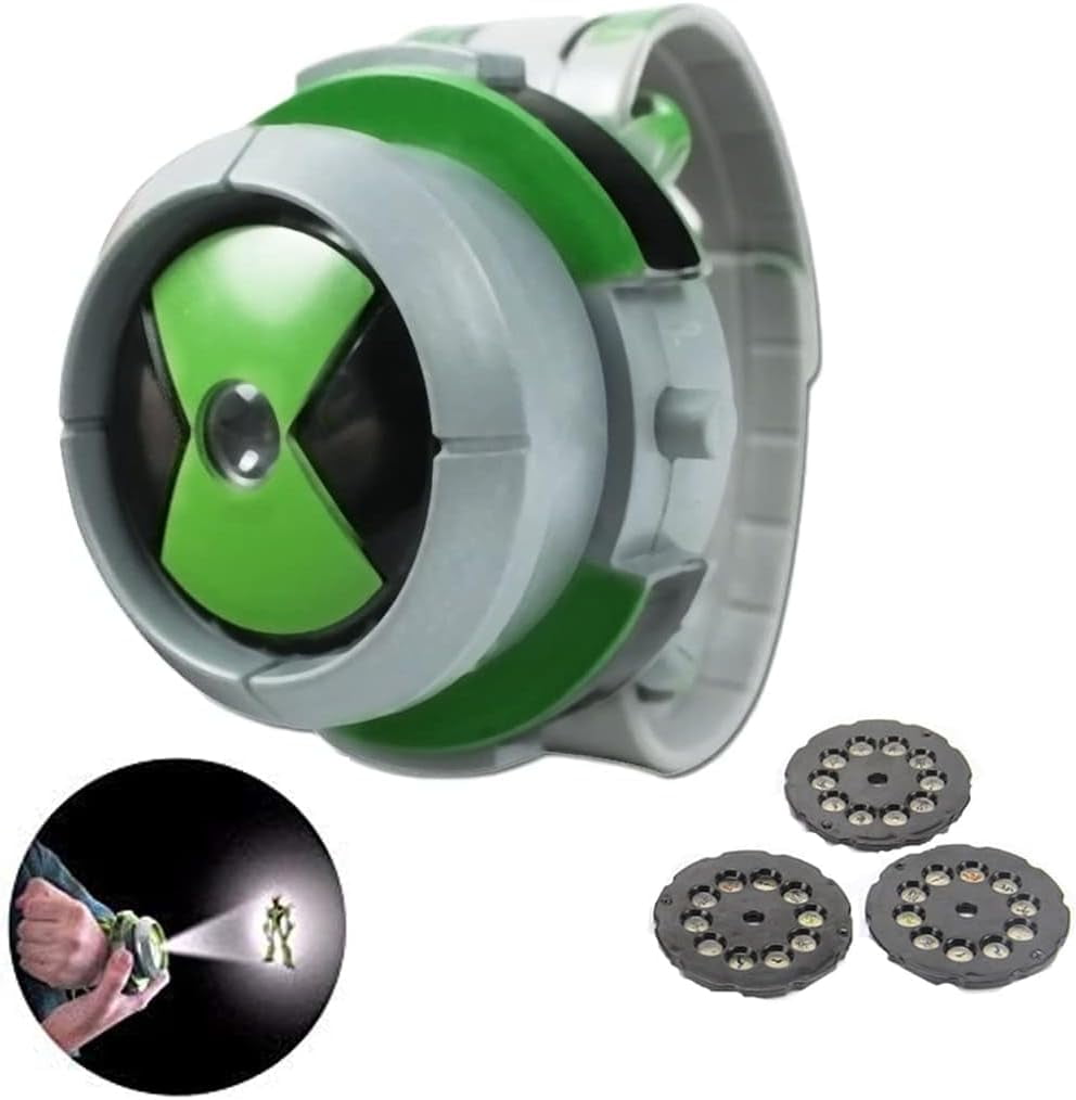 FlareFable 10" Ben 10 Omnitrix Watch Toys, Ben 10 Watch Toy can Project ...