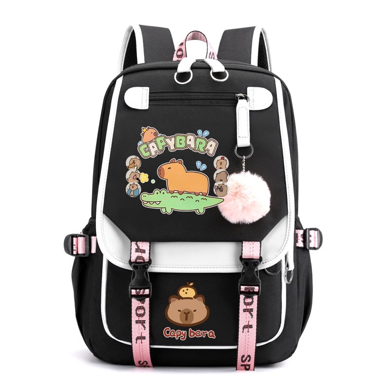 FlareFable 11.42" Popular Capybara Design Student Backpack, Kawaii ...