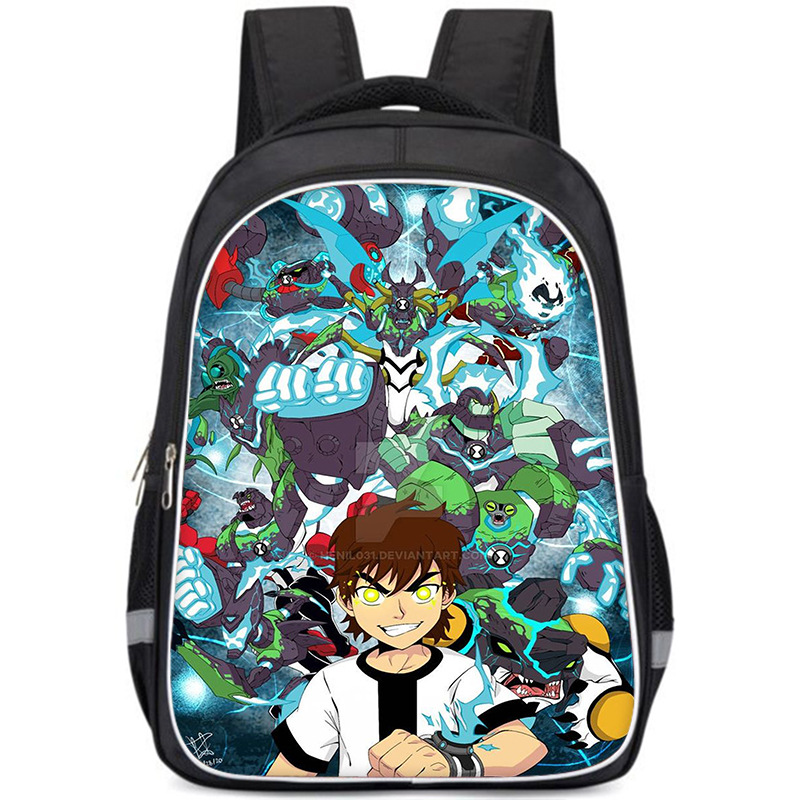 FlareFable 13.52" Anime Ben 10 Student Backpack, Popular Anime Ben 10 ...