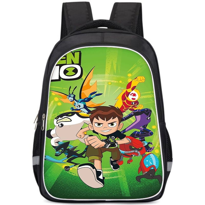 FlareFable 13.52" Anime Ben 10 Student Backpack, Popular Anime Ben 10 ...