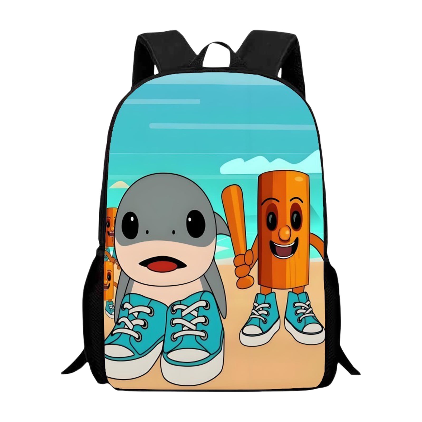 FlareFable 15.74" Italian Brainrot Student Backpack Set, Versatile 3Pcs ...