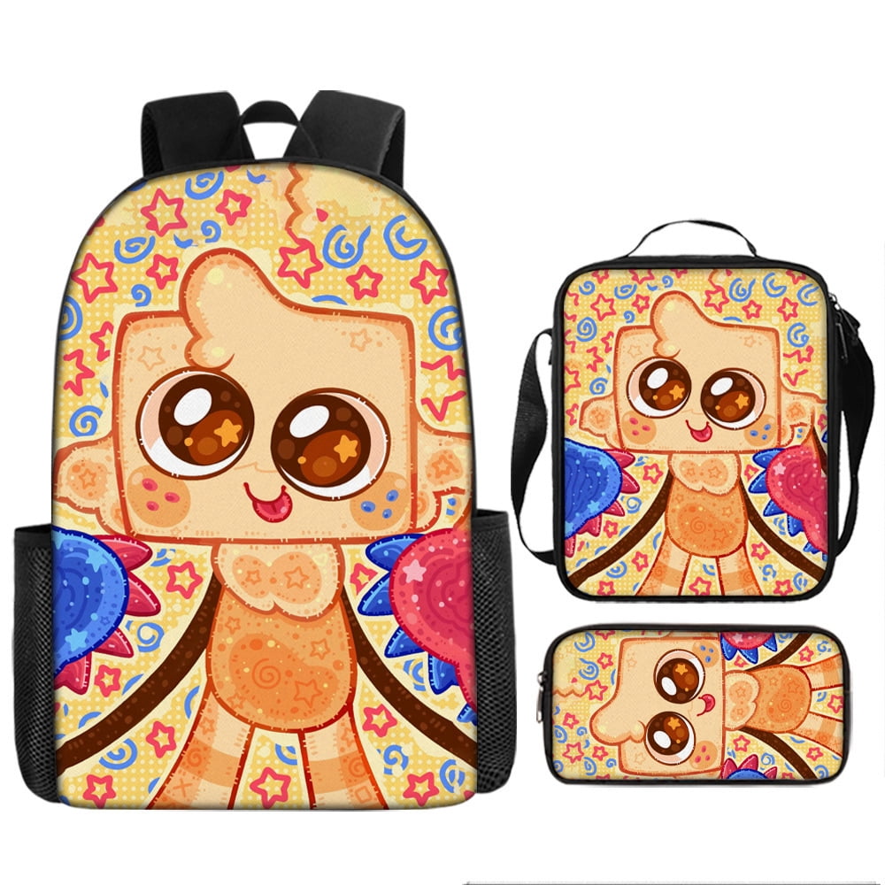 FlareFable 16.54" Dandy‘s World Theme Backpack Set, Versatile 3Pcs ...