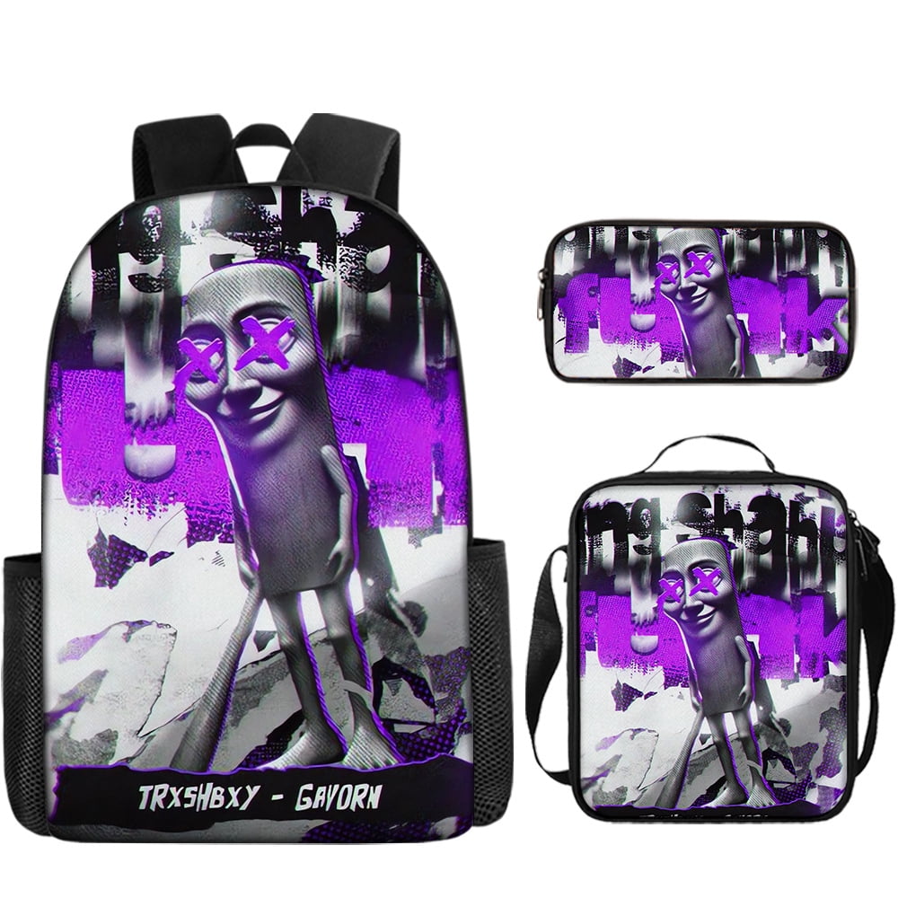 FlareFable 16.54" Italian Brainrot Design Cartoon Student Backpack ...