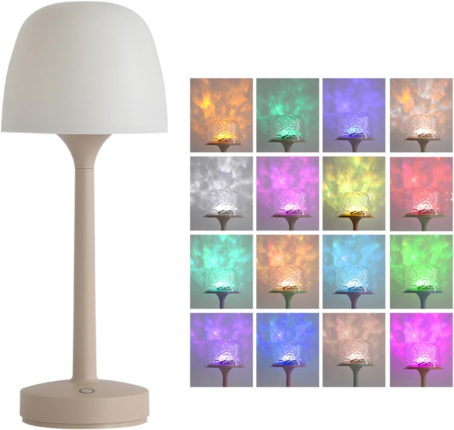 FlareFable 16 Colors Atmospheres Desk Lamp Night Light, Oceans Ripples ...