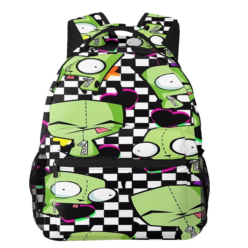 FlareFable 17.32" Invader Zim Student Backpack, CoolItalian Invader Zim ...