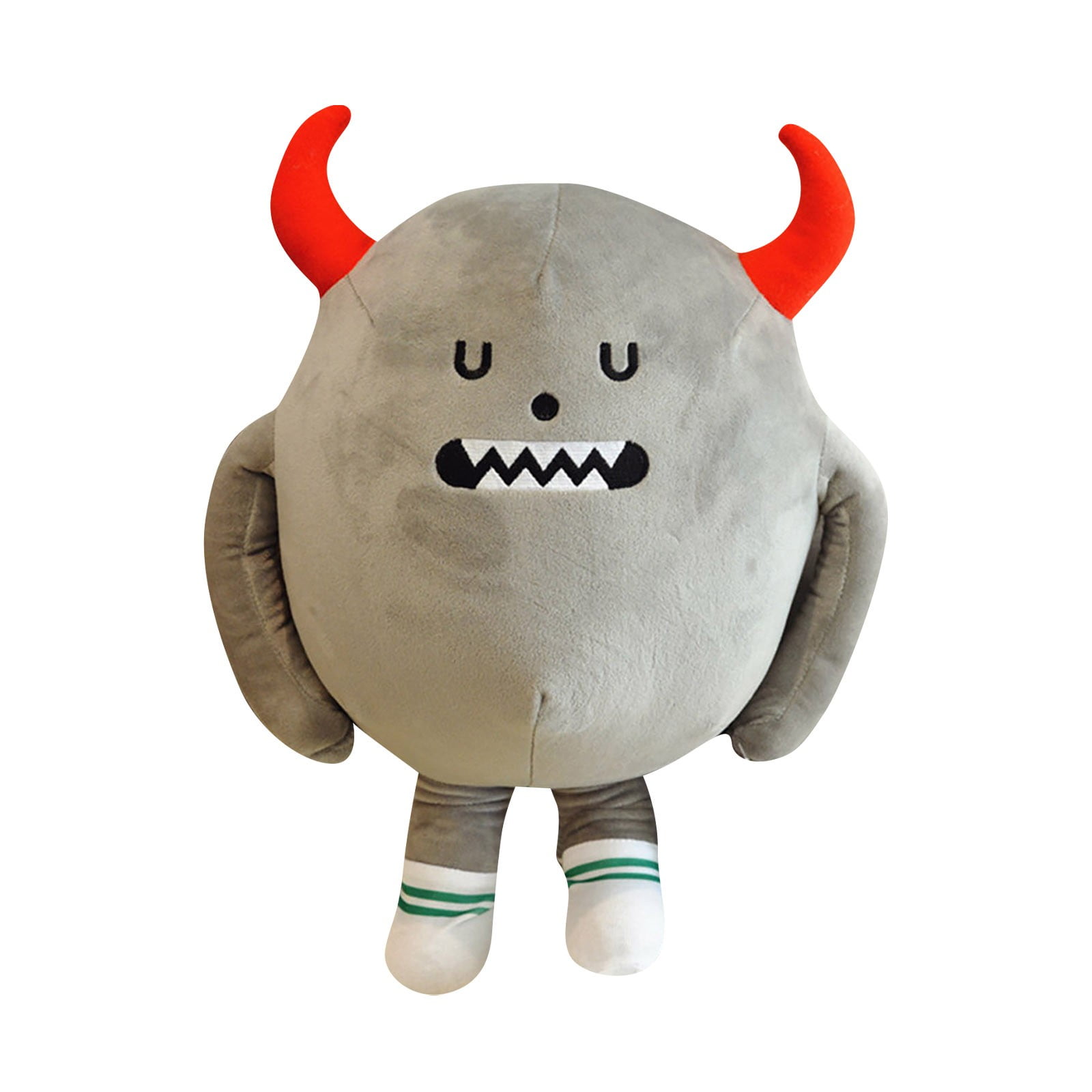 FlareFable 17.72" Sticky Monster Lab Plush Toys, Gray Sleeping Monster ...