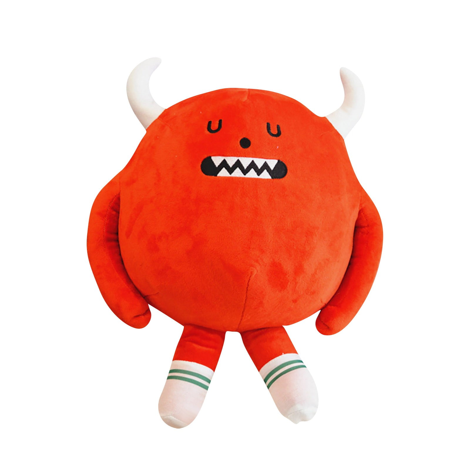 FlareFable 17.72" Sticky Monster Lab Plush Toys, Red Sleeping Monster ...