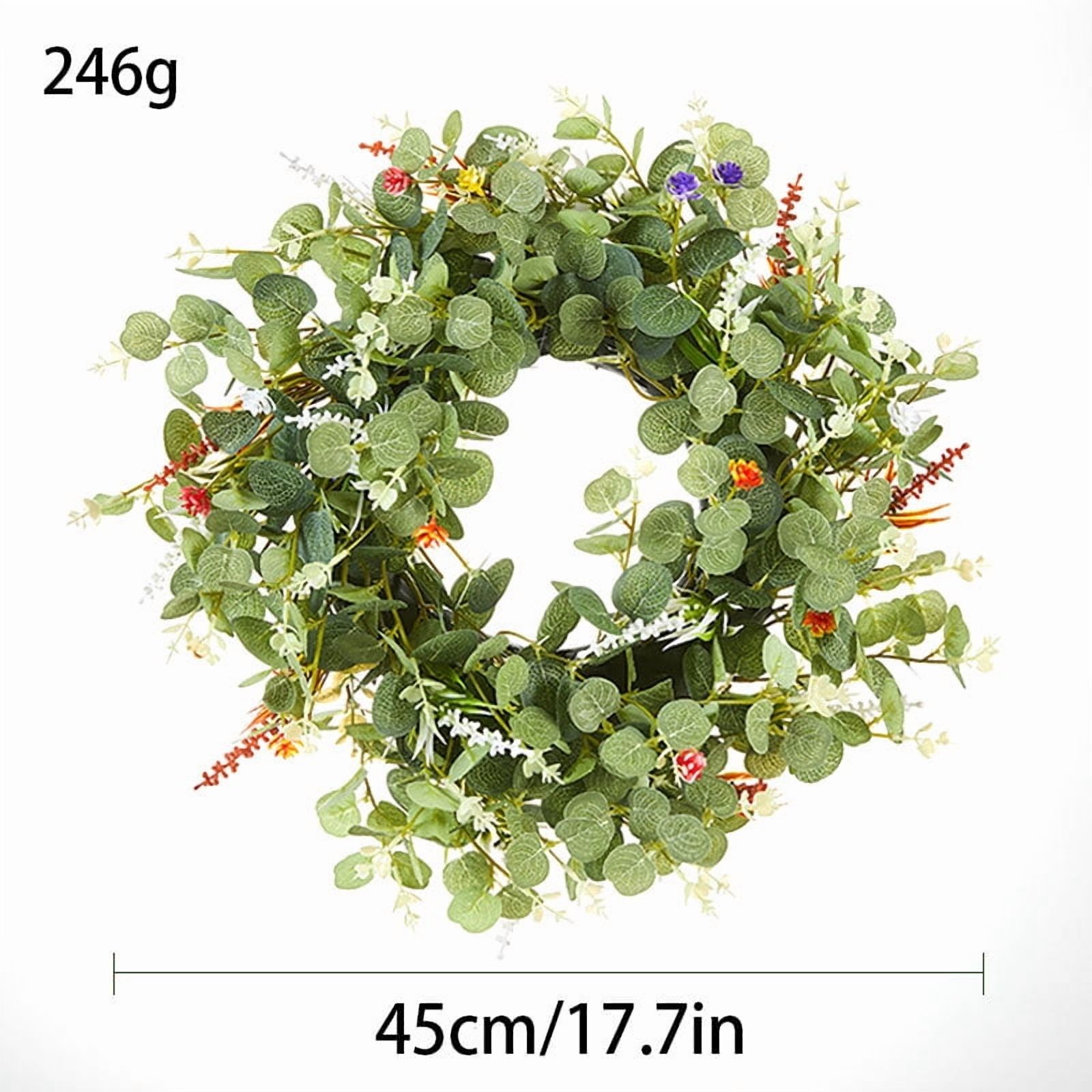 FlareFable 19.6" Artificial Christmas Wreaths for Front Door, Pine ...