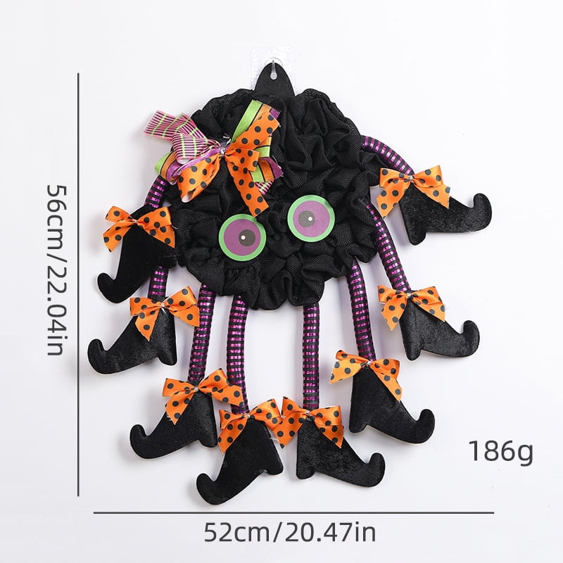 FlareFable 20" Flower Halloween Garlands, Spooky Garland with Skull and ...