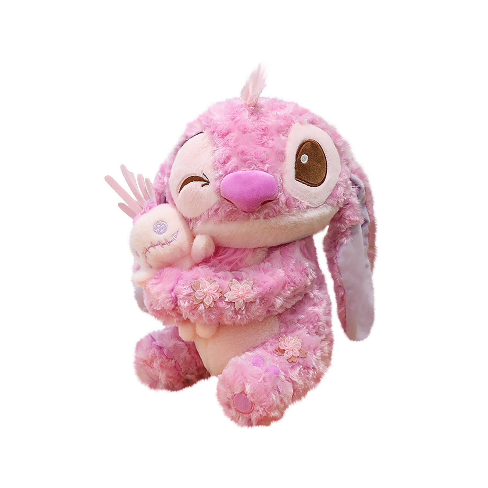 FlareFable 23.62" Lilo & Stitch Angel Plush Toys, Angel Hug with Scrump ...