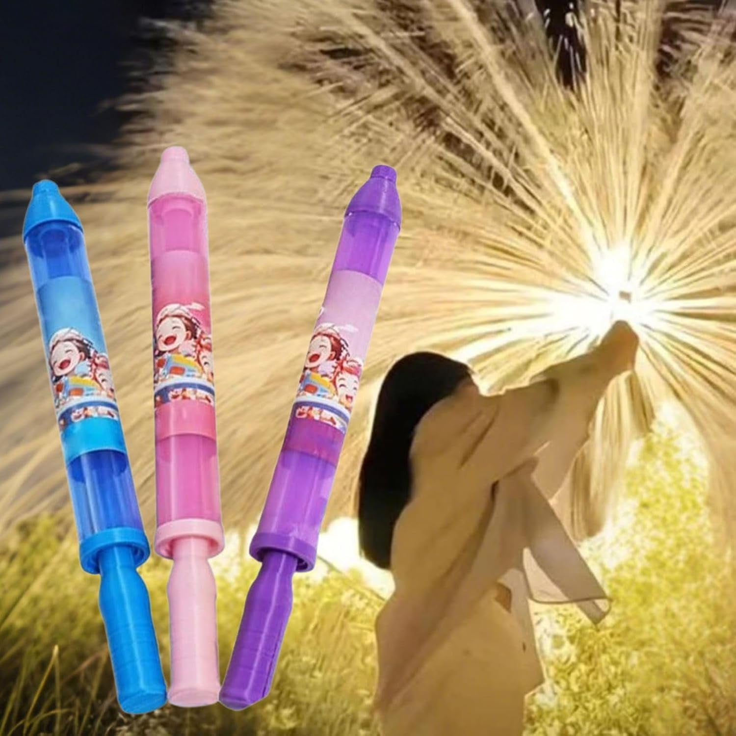 FlareFable 3pc Romantic Firework Water Gun for Lover, Firework Style ...