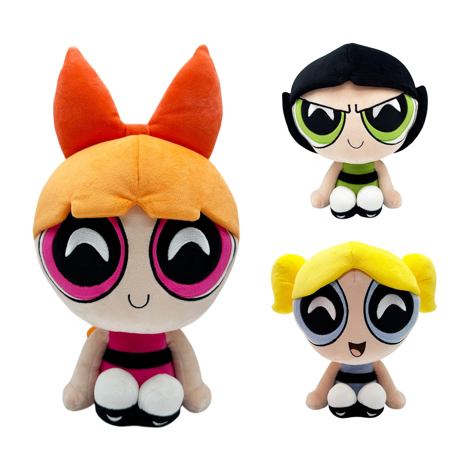 FlareFable 3pcs The Power-Puff Girls Plush Toys Set, 9.84" Power-Puff ...