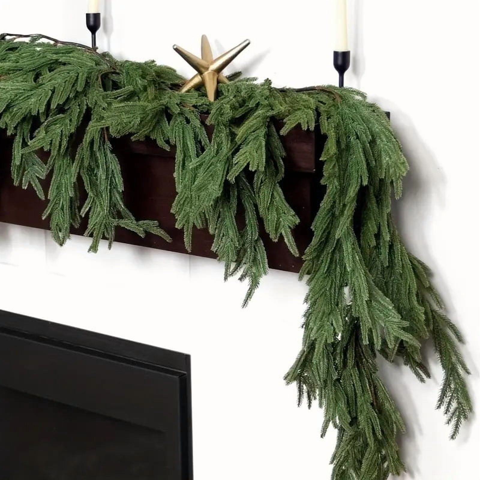 FlareFable 4.9FT Norfolk Christmas Garlands, Artificial Vines for Home ...
