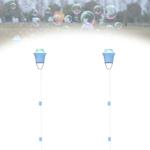 FlareFable 47" Adjustable Bubble Torch Garden Lamp, Automatic Bubble ...