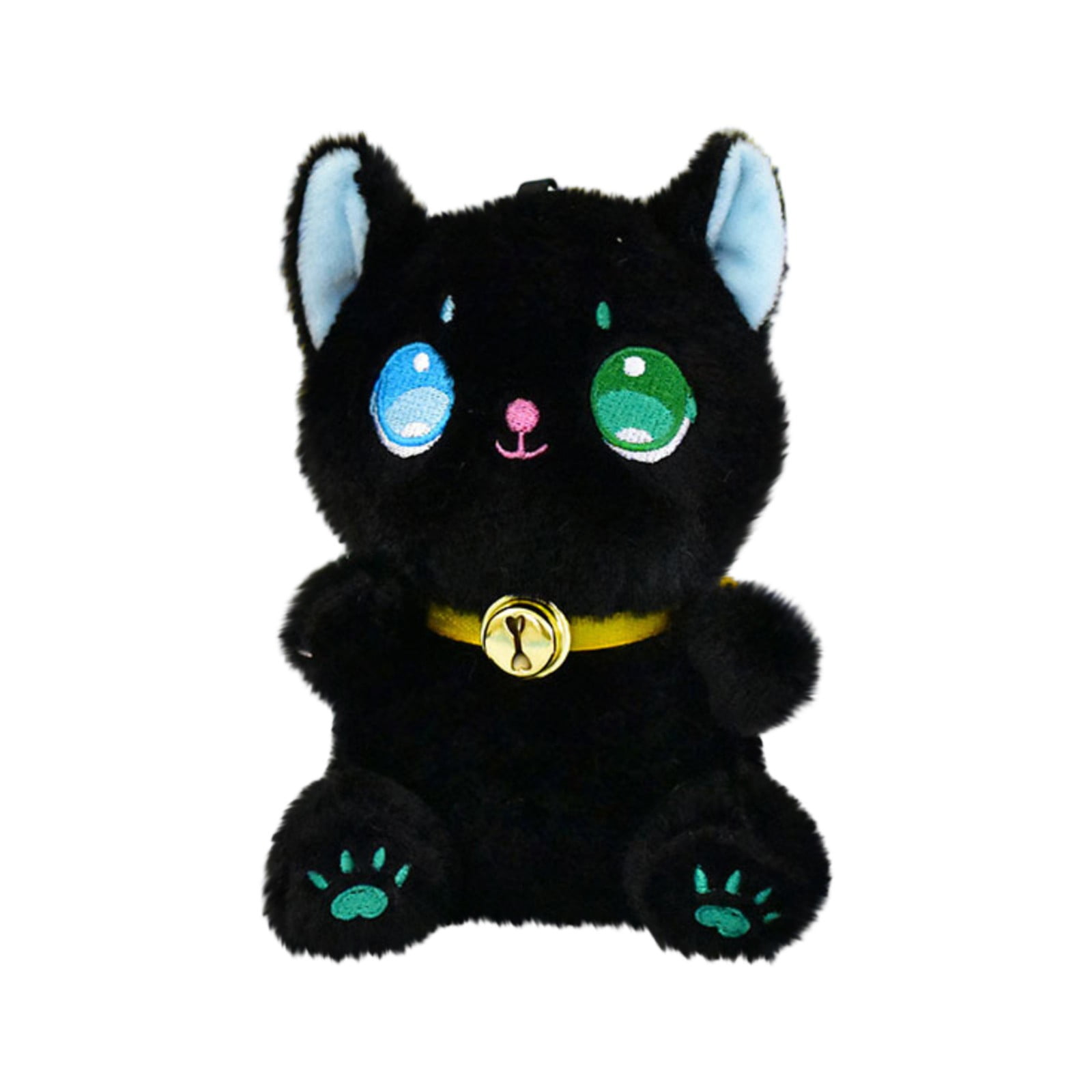 FlareFable 5.51" Heterochromic Cat Stuffed Animals, Different Eyes ...
