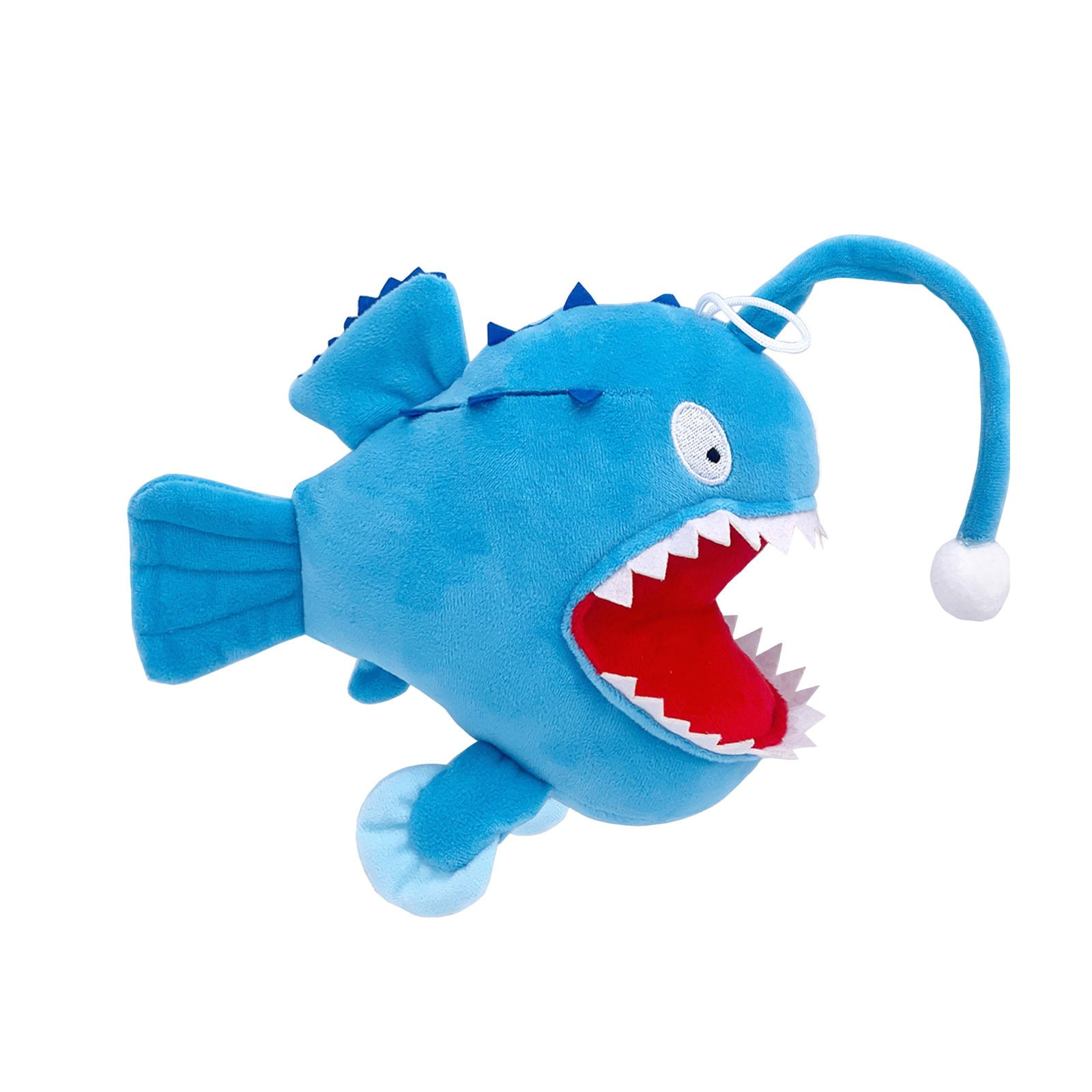 FlareFable 8.6" Blue Anglerfish Stuffed Animals, Realistic Monkfish ...