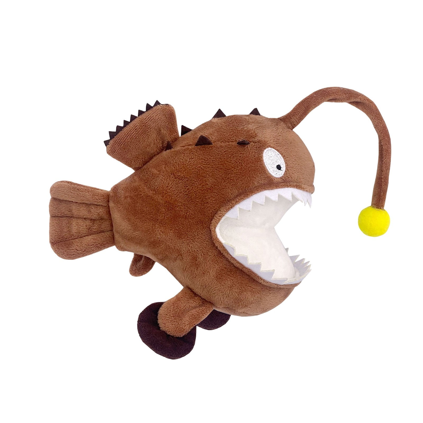 FlareFable 8.6" Light Brown Anglerfish Stuffed Animals, Realistic ...