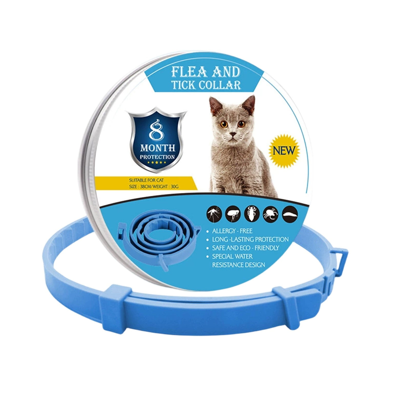 FlareFable Collar Cat Adjustable Calming Collars, Calming Collar for ...