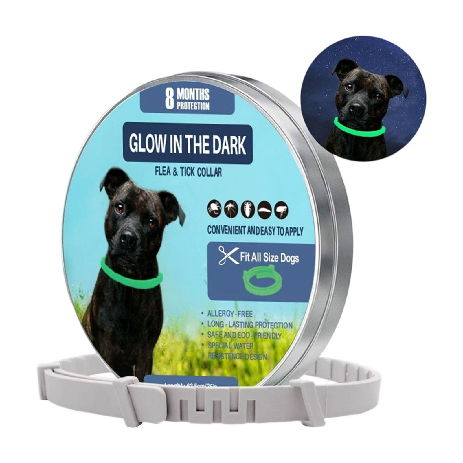 FlareFable Collar Dog Adjustable Calming Collars, Calming Collar for ...