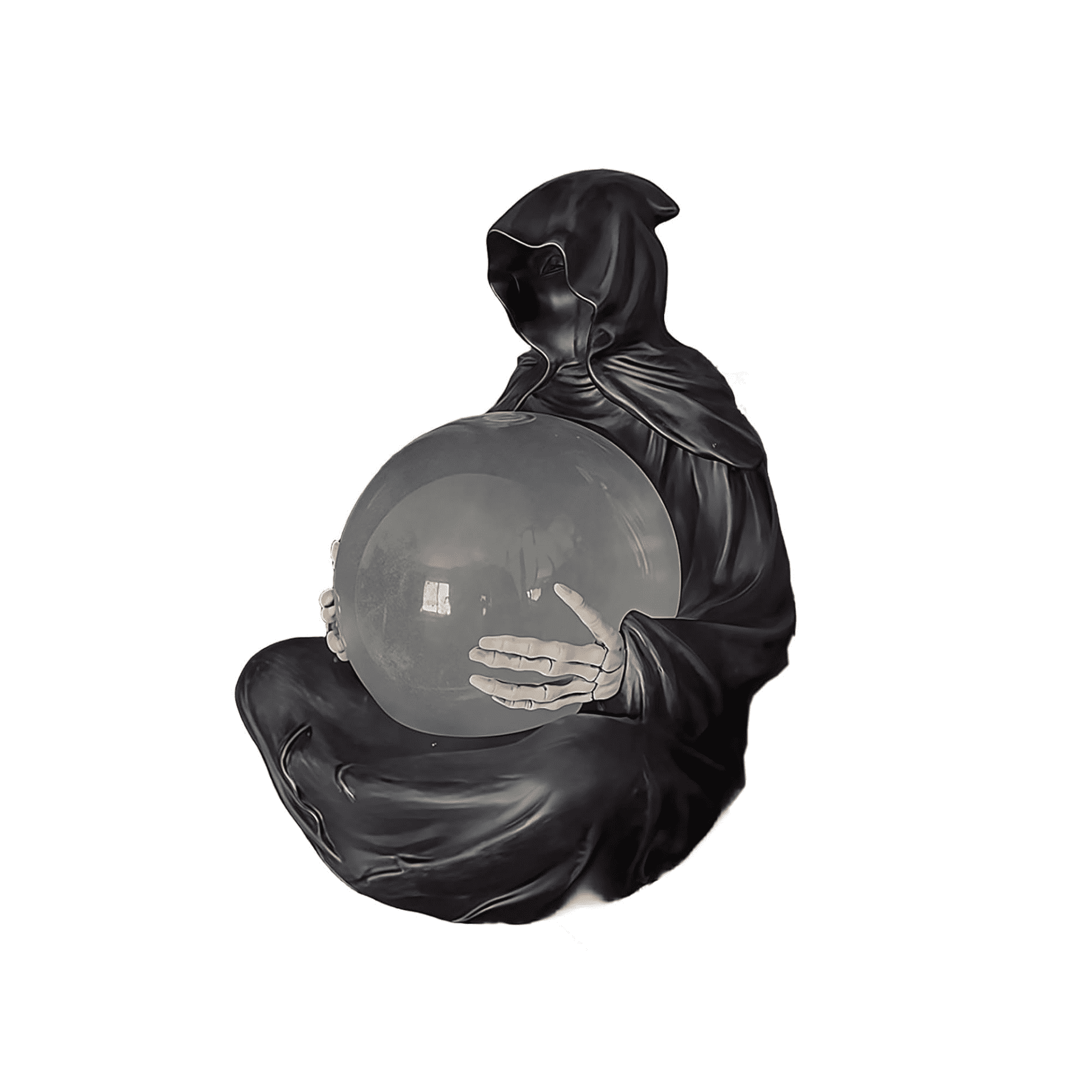 FlareFable Floating Bat Crystal Ball Halloween Decoration, Death God's ...